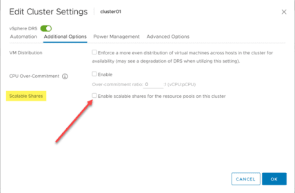 What are VMware vSphere 7 Scalable Shares in DRS? - Virtualization Howto