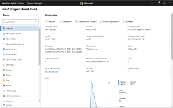 Hyper-V Server 2019 Windows Admin Center Management - Virtualization Howto