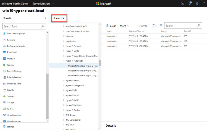 Hyper-V Server 2019 Windows Admin Center Management - Virtualization Howto