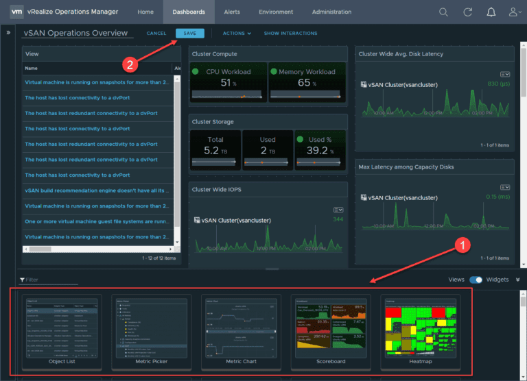 vRealize Operations Manager Dashboards Adding and Customizing ...