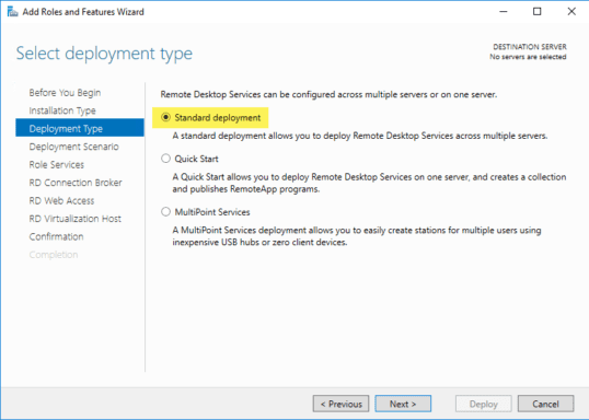 Windows Server 2016 Install Remote Desktop Services - Virtualization Howto