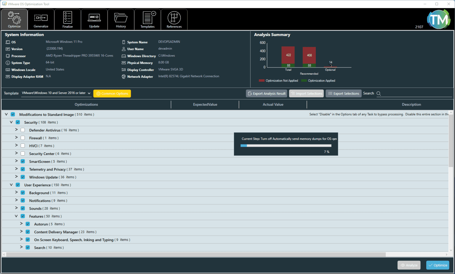 Speed Up Windows 11 With Vmware Os Optimization Tool Virtualization Howto
