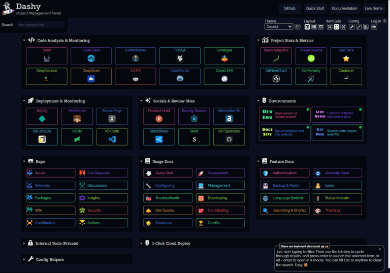 Home Lab Dashboard With Dashy Virtualization Howto