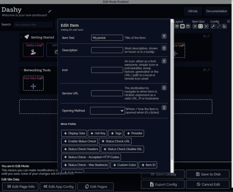 Home lab dashboard with Dashy - Virtualization Howto