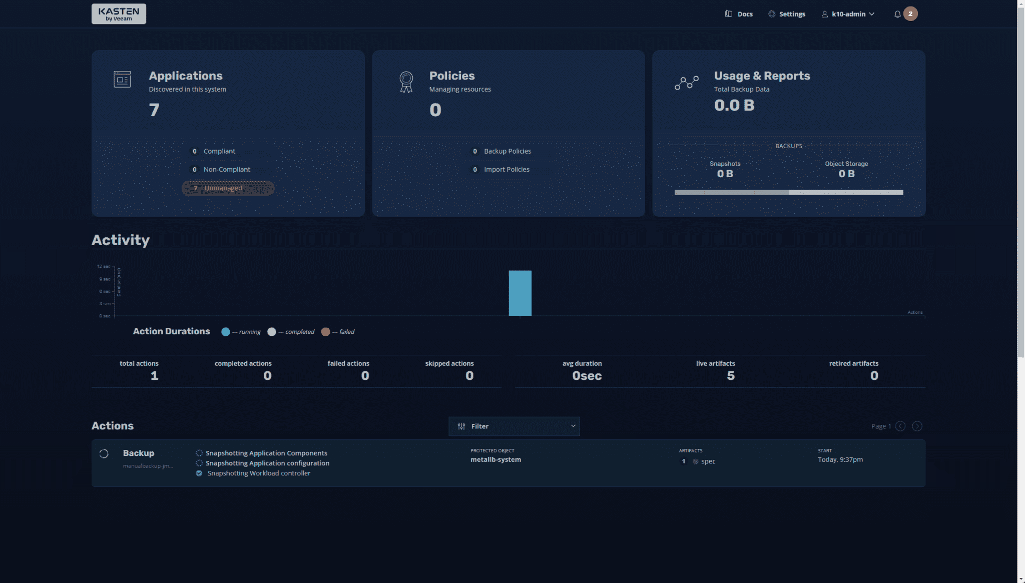 Kubernetes backup and recovery using Kasten K10 - Virtualization Howto