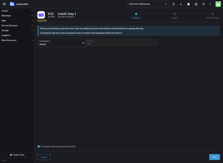 Kubernetes backup and recovery using Kasten K10 - Virtualization Howto