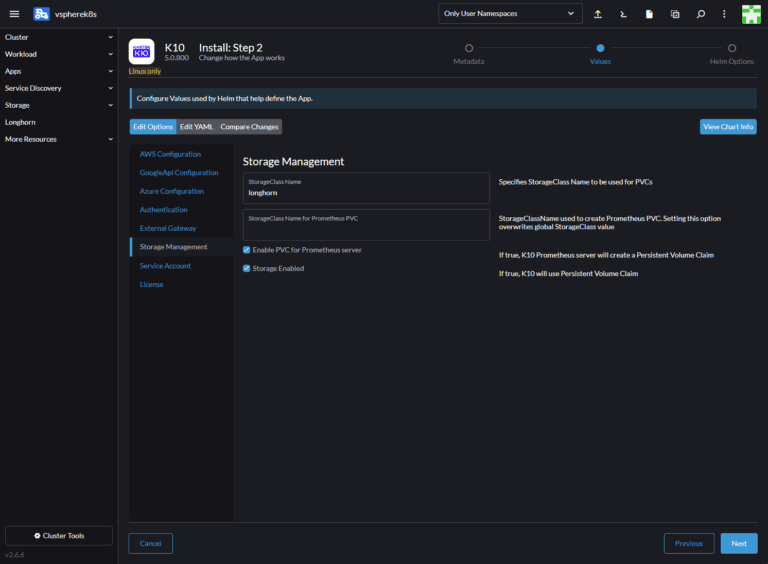 Kubernetes backup and recovery using Kasten K10 - Virtualization Howto