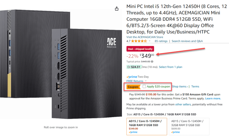Acemagician Mini PC AD15 Core i7-11800H Home Server - Virtualization Howto