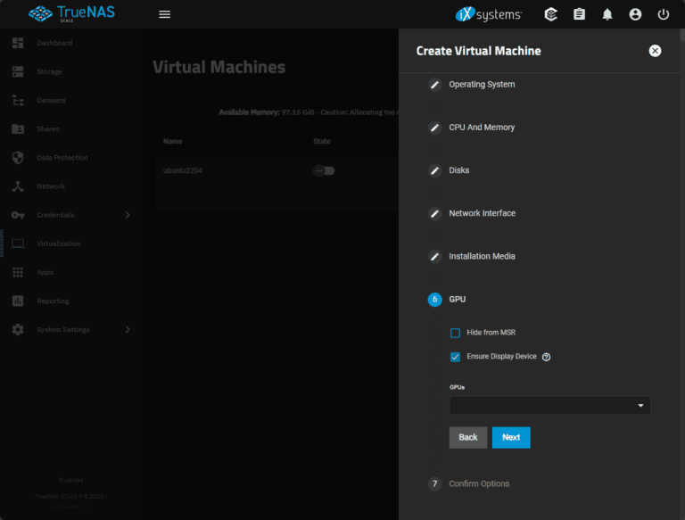 TrueNAS Virtual Machine Configuration: Step-by-Step Tips ...