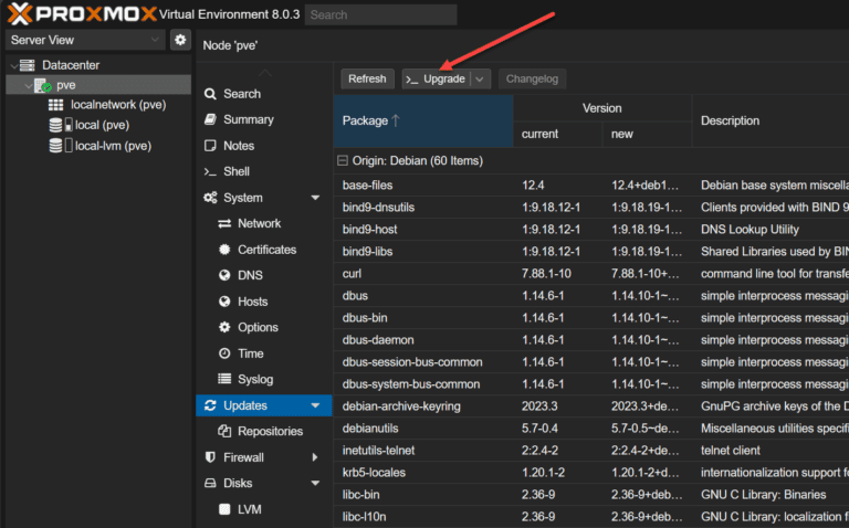 Upgrade Proxmox Host to 8.1: Tutorial & Steps - Virtualization Howto