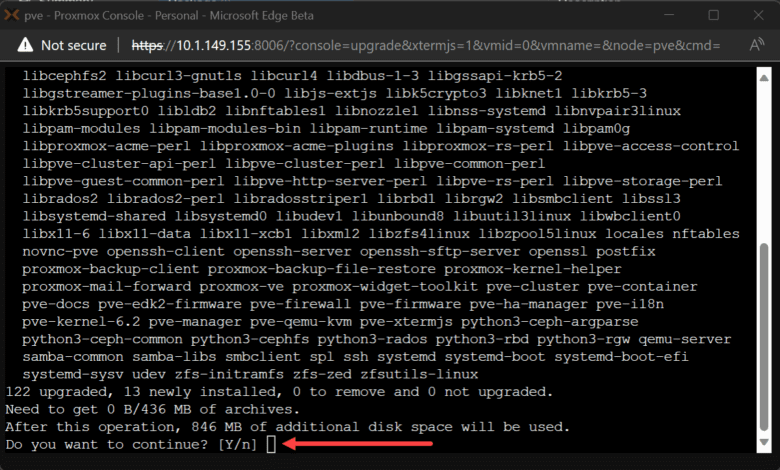 Upgrade Proxmox Host To 81 Tutorial And Steps Virtualization Howto