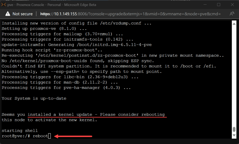 Upgrade Proxmox Host To 81 Tutorial And Steps Virtualization Howto