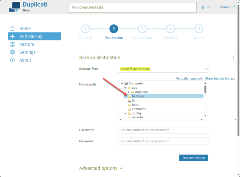 Backup Docker Volumes With Duplicati And Docker Compose Virtualization Howto