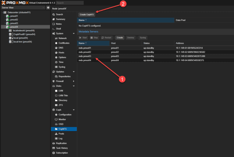 CephFS Configuration in Proxmox Step-by-Step - Virtualization Howto CephFS Configuration in Proxmox Step-by-Step - Virtualization Howto