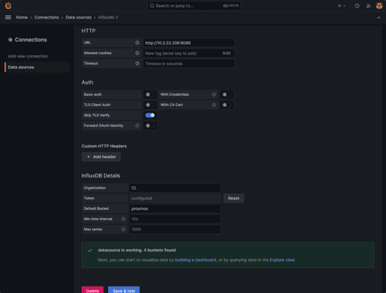 Influxdb Grafana Docker Compose Configuration Proxmox Monitoring Example Virtualization Howto