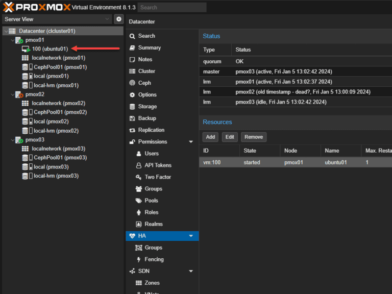 Proxmox HA Cluster Configuration for Virtual Machines - Virtualization Howto