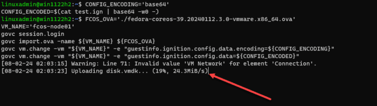 Fedora CoreOS VMware Install and Basic Ignition File Example - Virtualization Howto