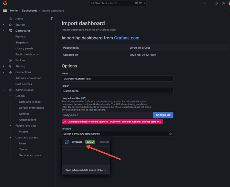 VMware Monitoring for Free with Telegraf InfluxDB and Grafana - Virtualization Howto