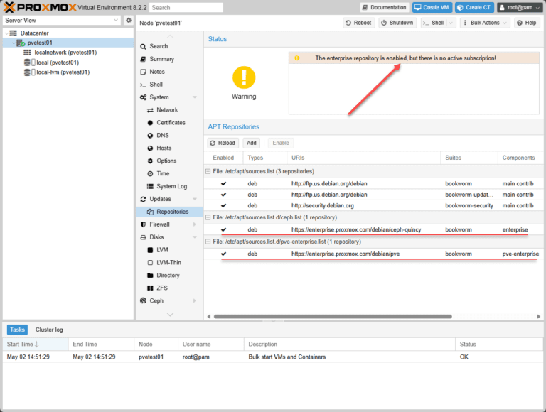 Proxmox Subscription and Update Repositories Beginners Guide - Virtualization Howto