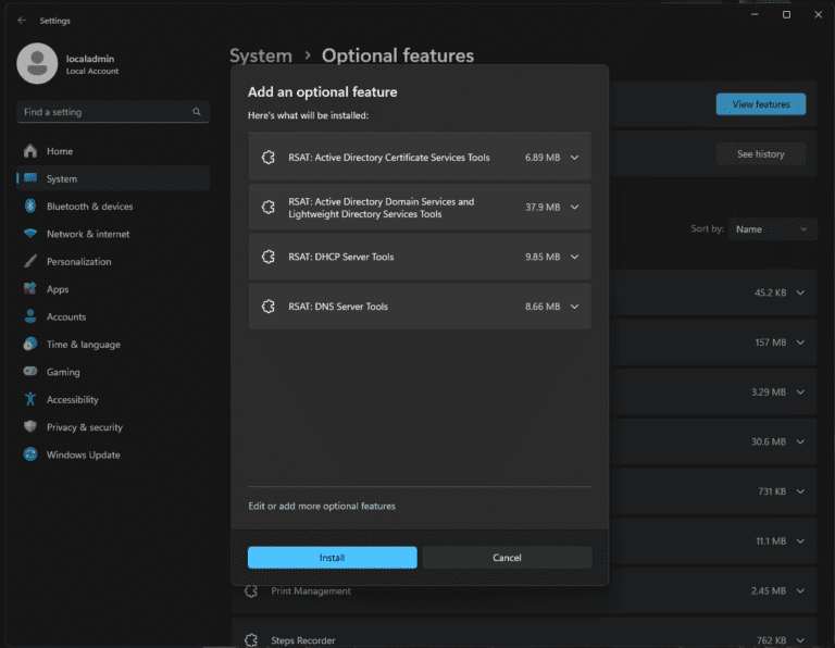 RSAT Windows 11 Install Step-by-Step - Virtualization Howto