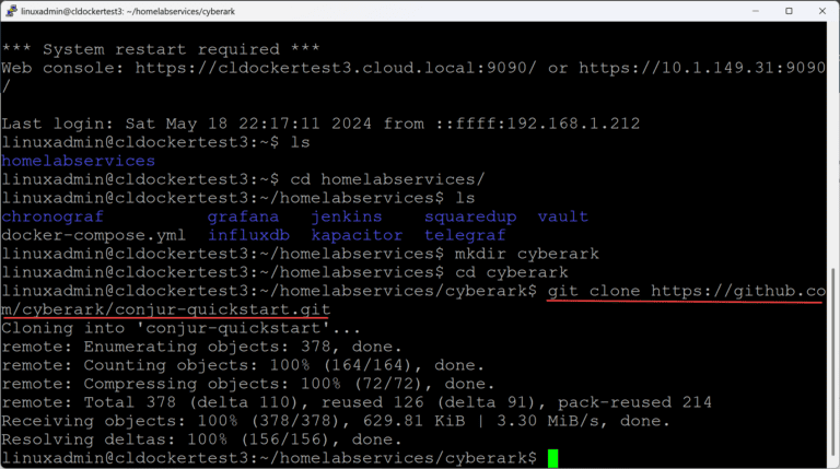 Install Cyberark Conjur Open Source Secrets Management Virtualization Howto