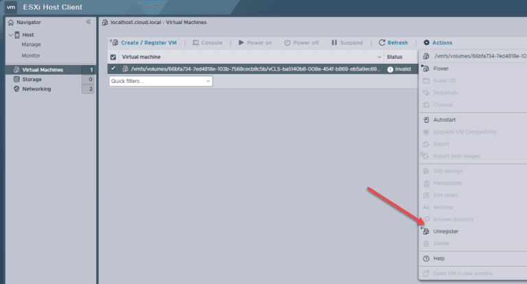 How To Remove An Inaccessible Datastore In Vmware Virtualization Howto 2762