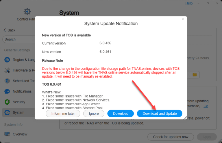 How to Update TerraMaster NAS TOS 6 Operating System - Virtualization Howto