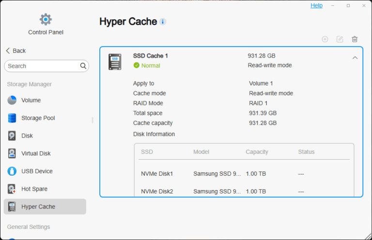 Configure TerraMaster Hyper Cache NAS SSD Caching - Virtualization Howto