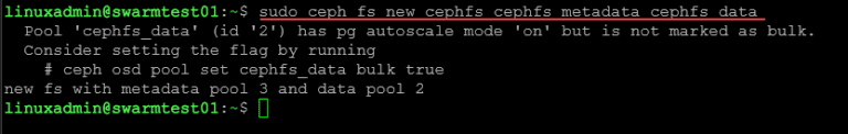 Cephfs For Docker Container Storage Virtualization Howto