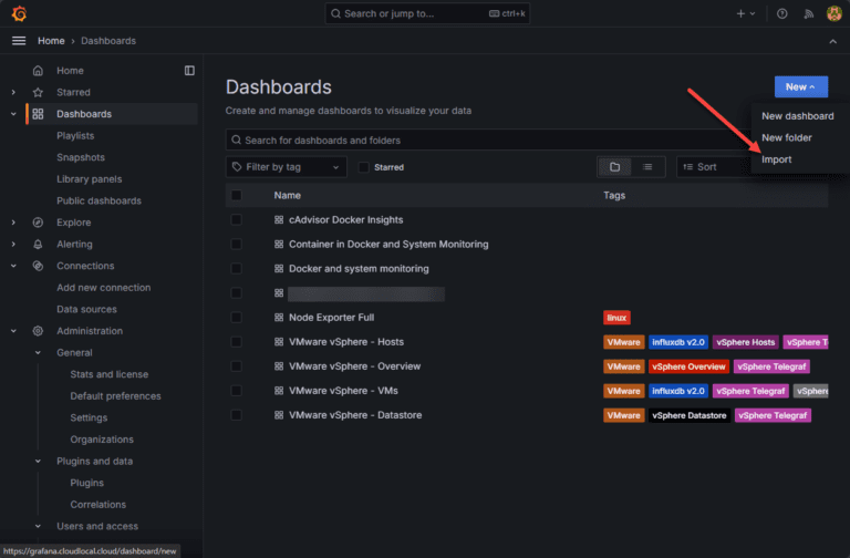 Docker Container Monitoring With Cadvisor Node Exporter Prometheus And Grafana Virtualization