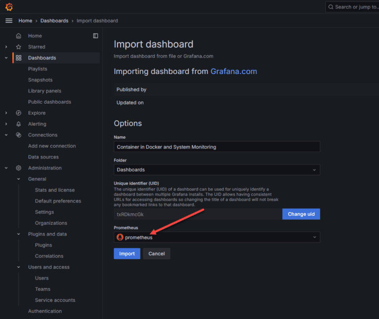 Docker Container Monitoring With Cadvisor Node Exporter Prometheus And Grafana Virtualization