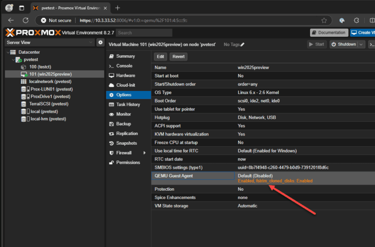 QEMU Guest Agent Installation in Proxmox VE
