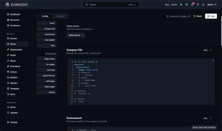 Portainer Alternative Komodo for Docker Stack Management and Deployment - Virtualization Howto