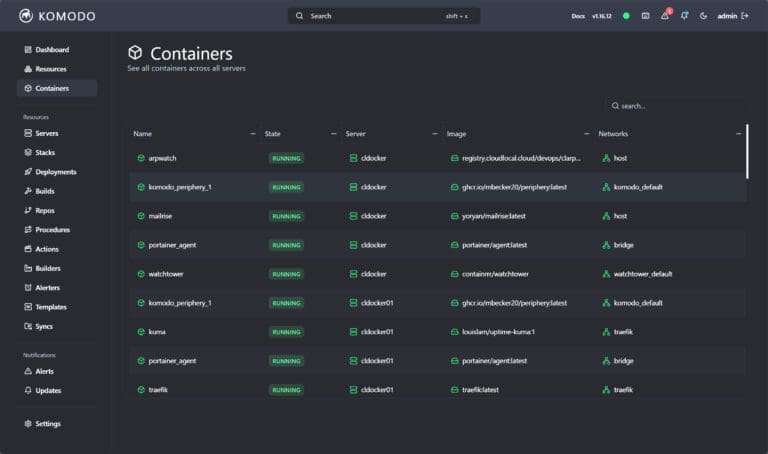 Portainer Alternative Komodo For Docker Stack Management And Deployment Virtualization Howto
