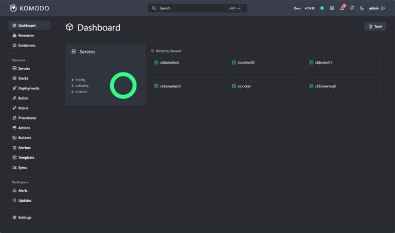 Portainer Alternative Komodo for Docker Stack Management and Deployment - Virtualization Howto