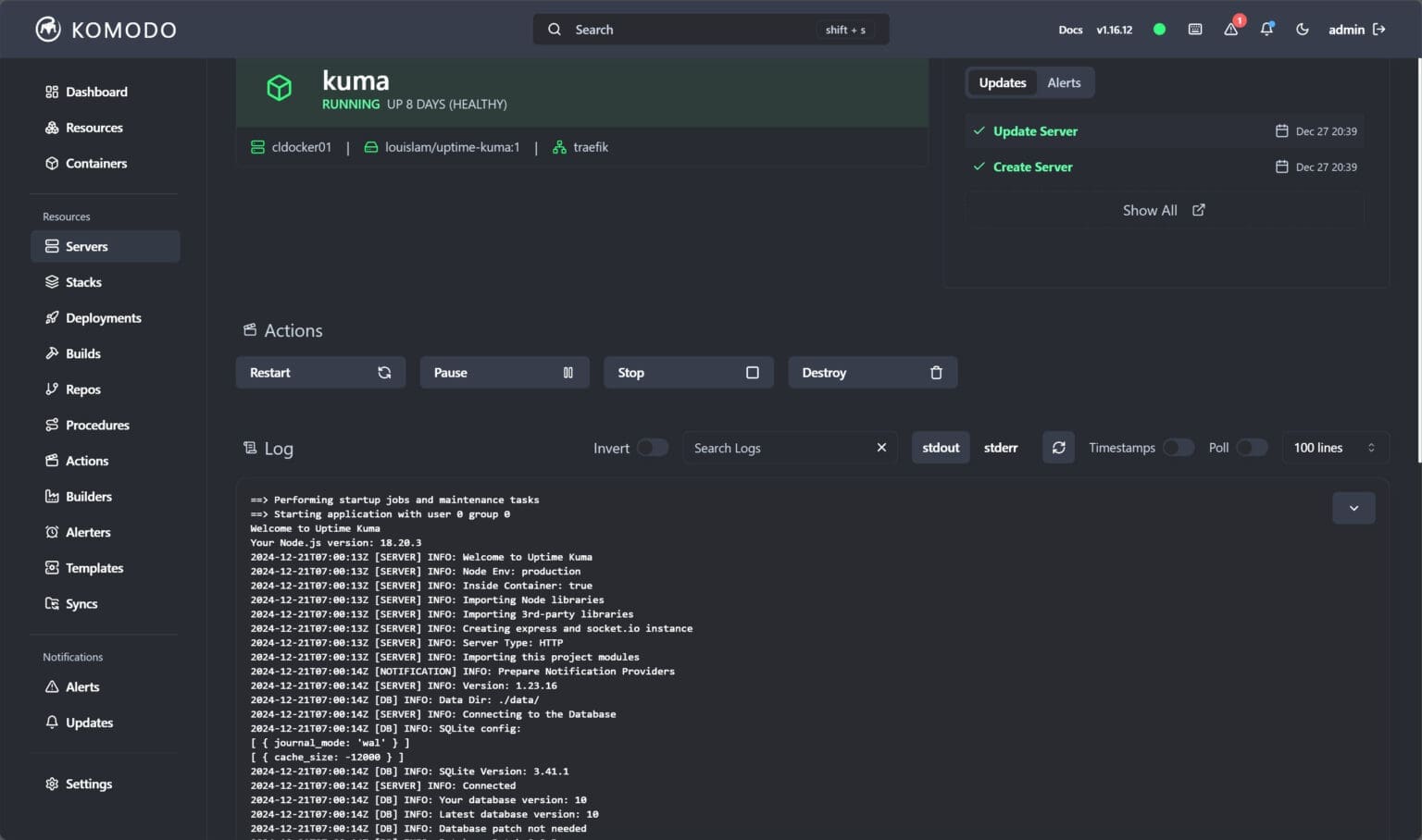 Portainer Alternative Komodo For Docker Stack Management And Deployment Virtualization Howto