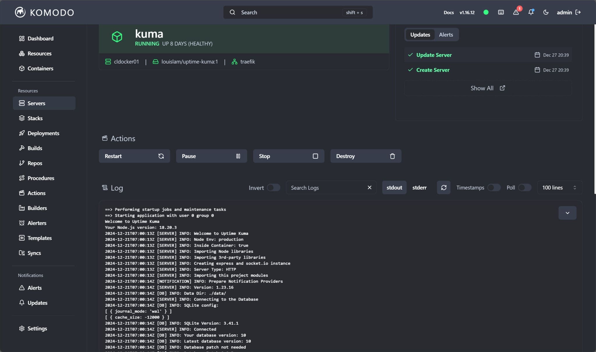 Portainer Alternative Komodo for Docker Stack Management and Deployment - Virtualization Howto