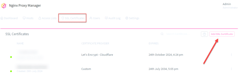Secure Nginx Proxy Manager Admin Interface With Ssl Virtualization Howto