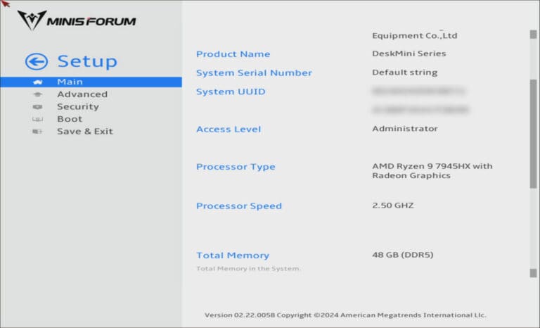 AMD Ryzen 9 7945HX BIOS Settings: Power Consumption and Bifurcation ...