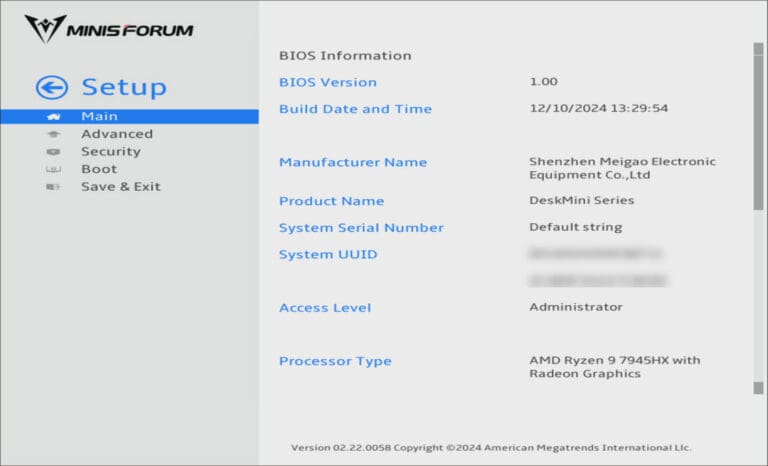 AMD Ryzen 9 7945HX BIOS Settings: Power Consumption and Bifurcation ...