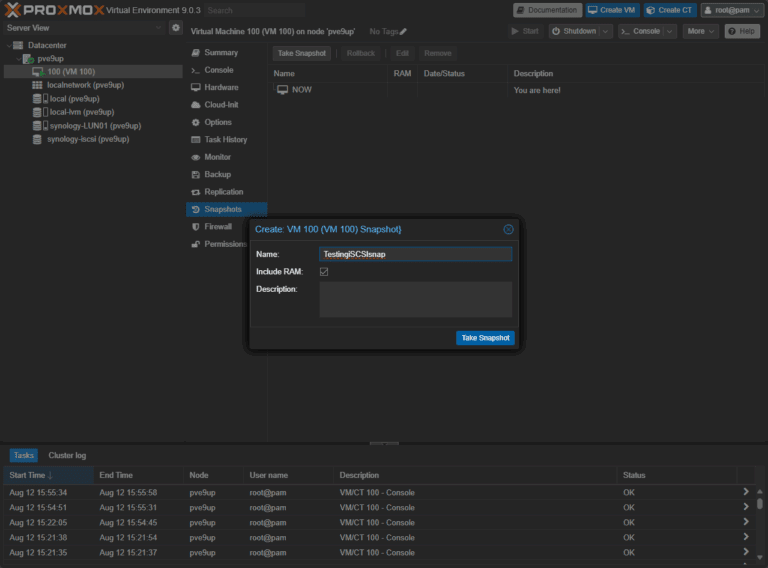 Testing Proxmox 9 Snapshots as Volume Chains on iSCSI (Tech Preview ...