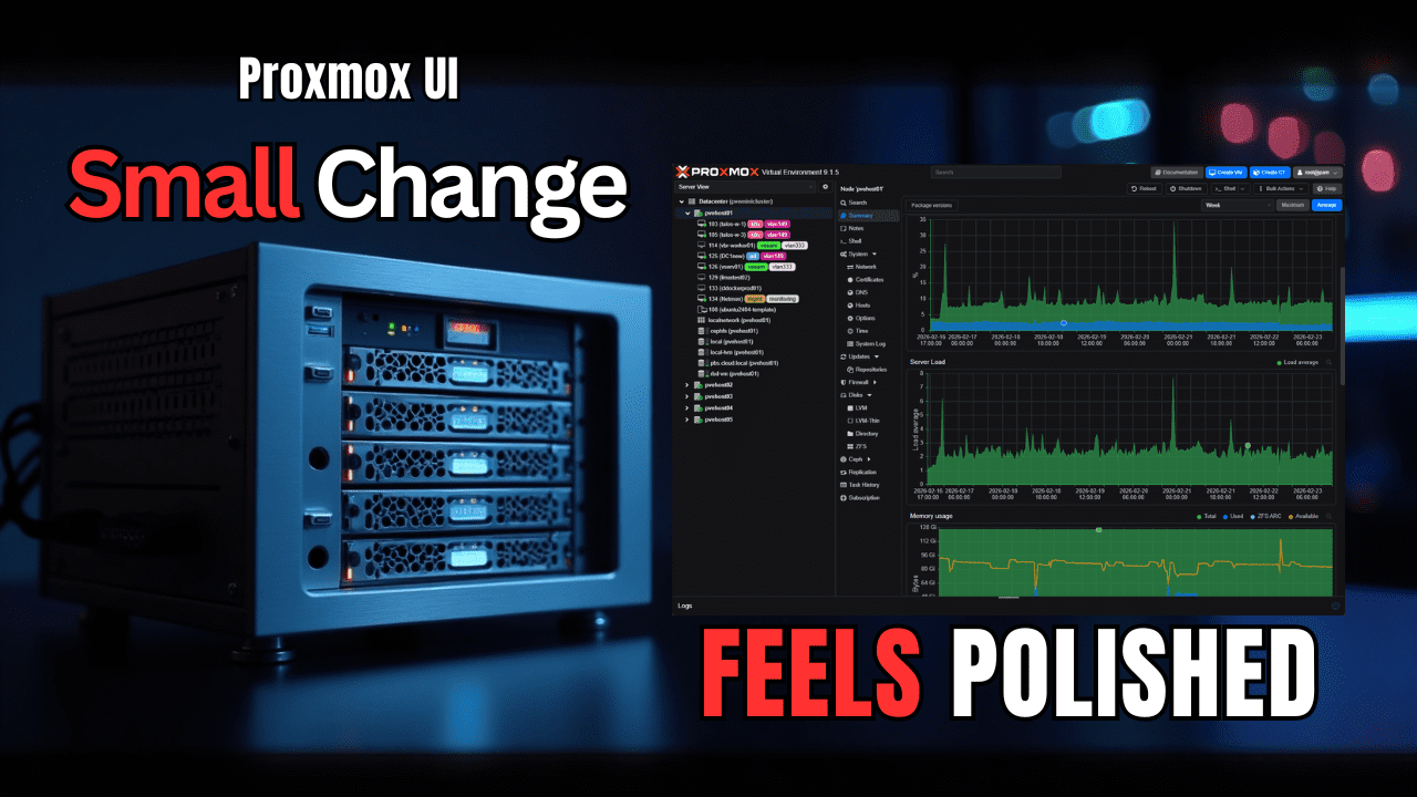 A Small Change to My Proxmox Web UI Made It Feel More Modern ...