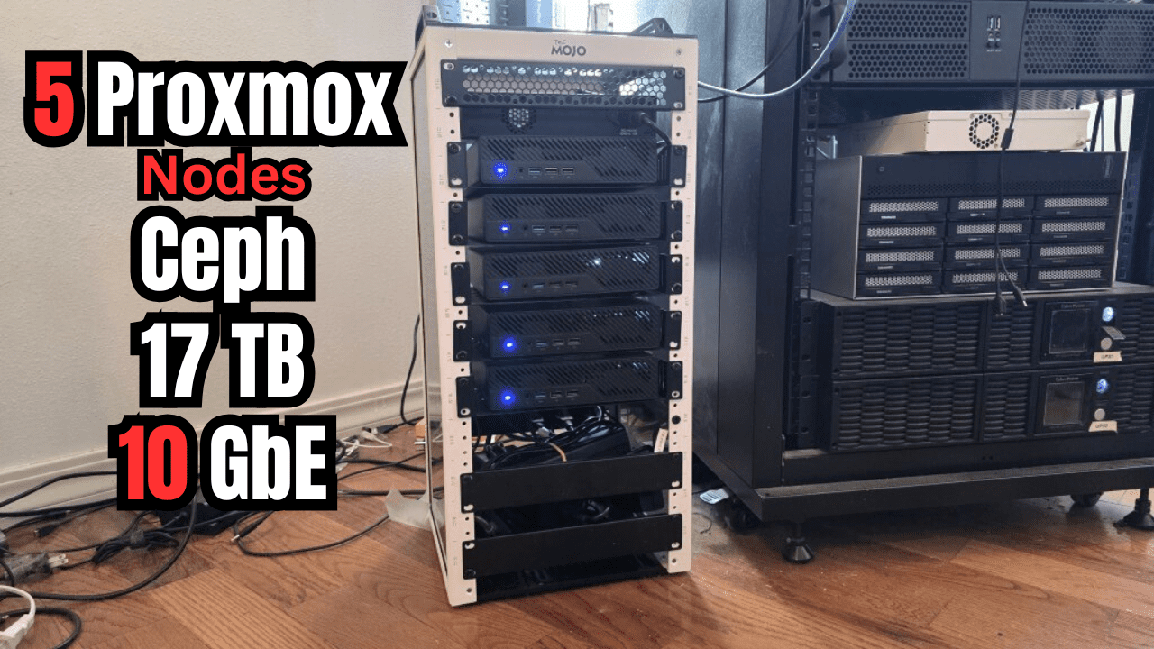 I Built a 5-Node Proxmox and Ceph Home Lab with 17TB and Dual 10Gb LACP ...
